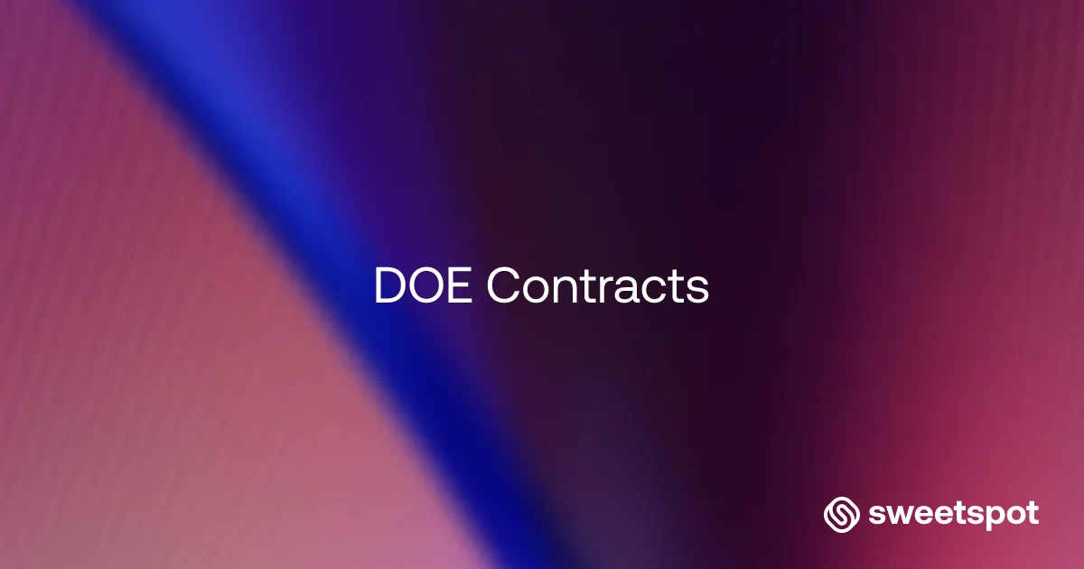 How to Win DOE Contracts | Sweetspot Blog