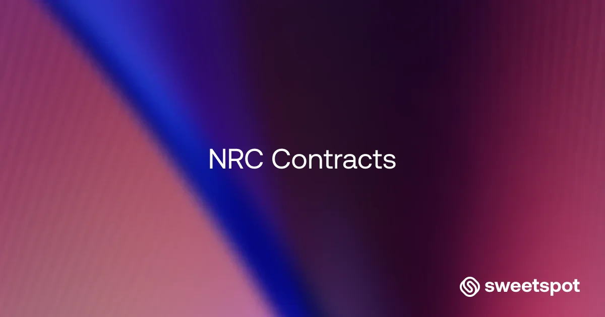 How to Win NRC Contracts | Sweetspot Blog